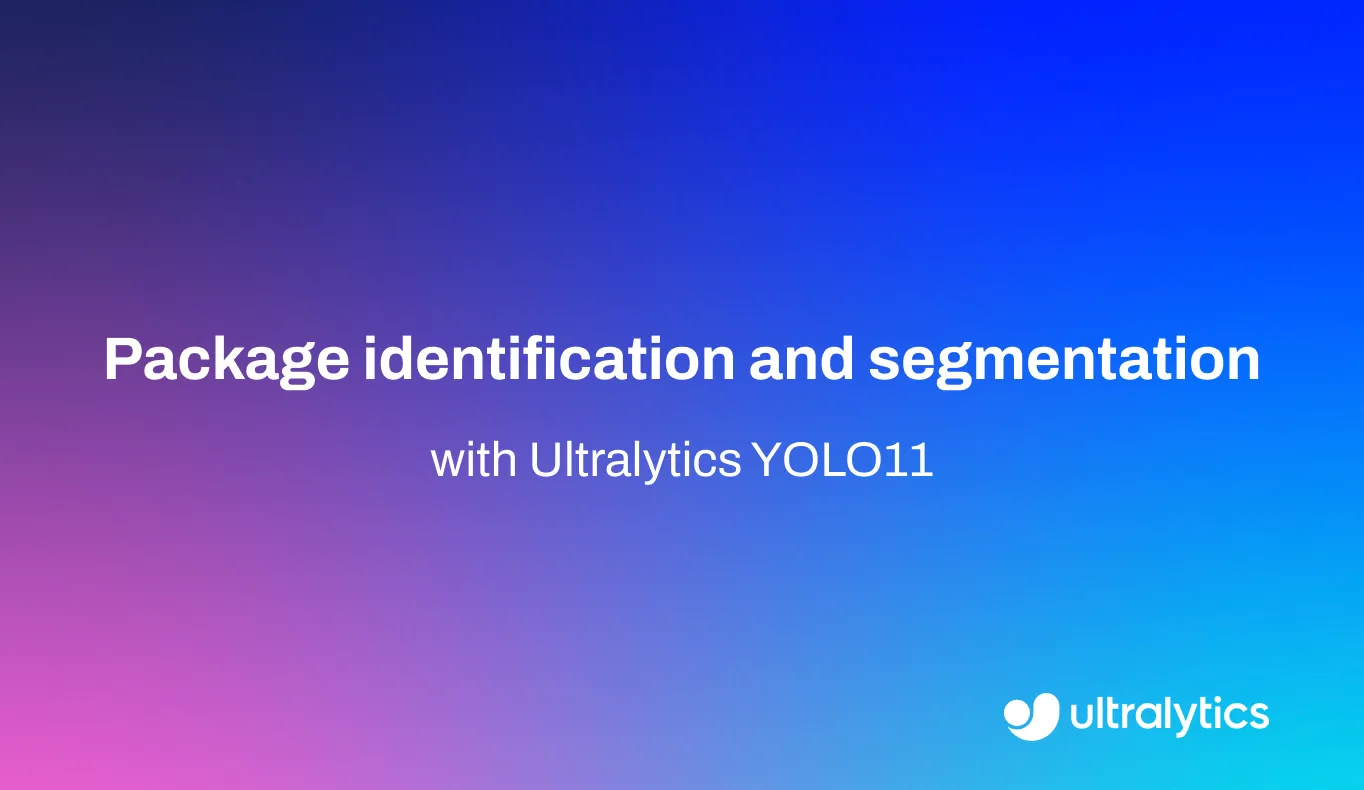 Package identification and segmentation with Ultralytics YOLO11